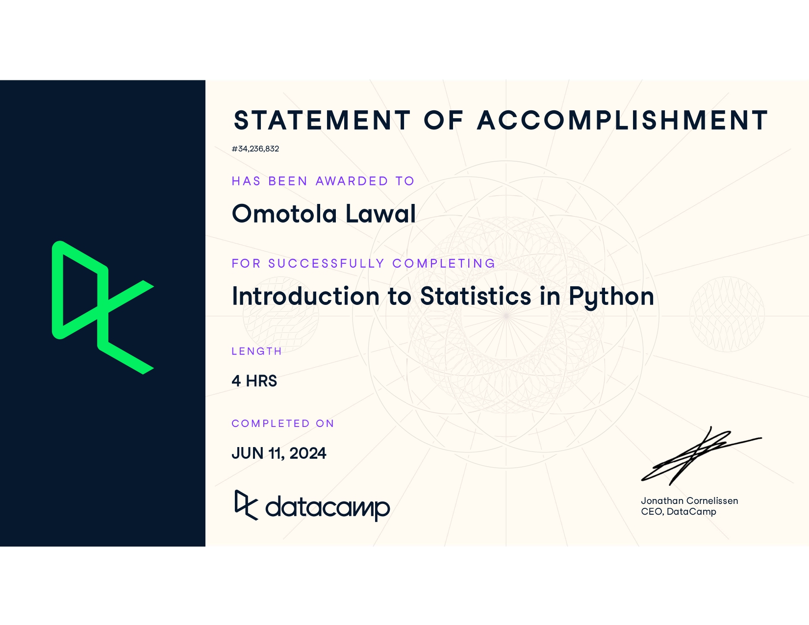 Introduction to Statistics in Python